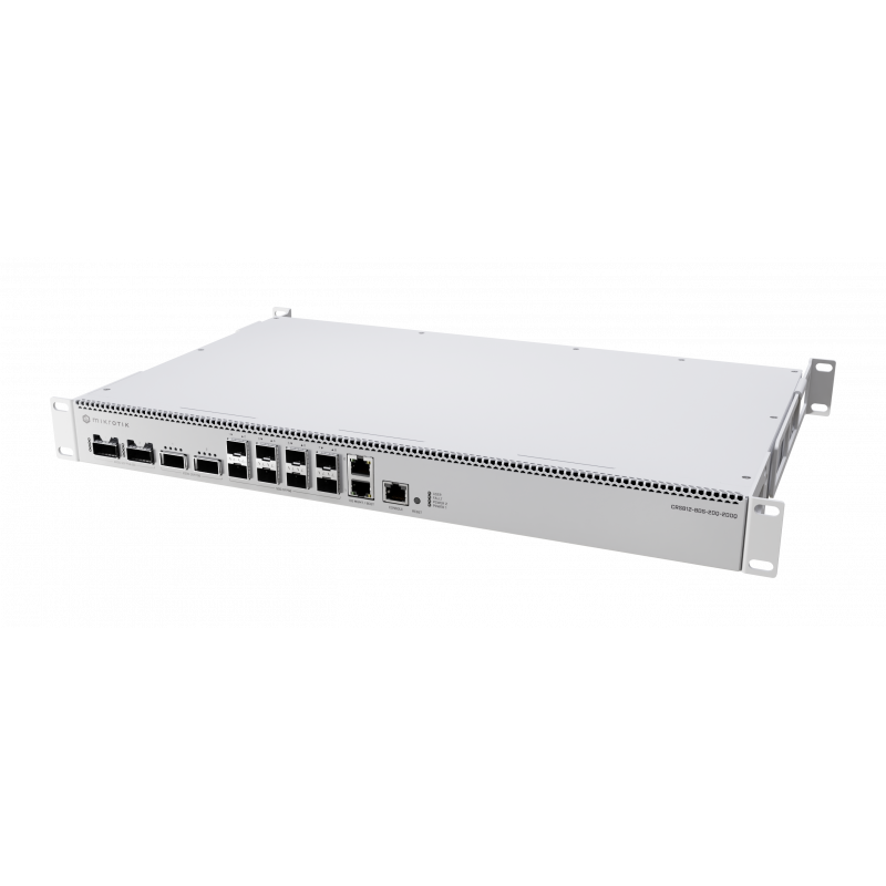 MikroTik CRS812-8DS-2DQ-2DDQ-RM CRS812 DDQ with RouterOS L6, Rackmount Case